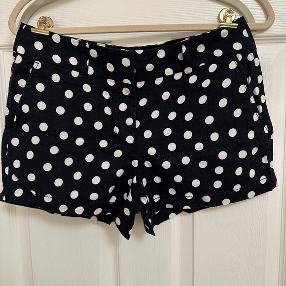 LOFT | Shorts | Black White Polka Dot Shorts | Poshmark